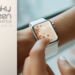 Fall Apple Watch Face Wallpaper Autumn Leaves Apple Watch Face Digital ...