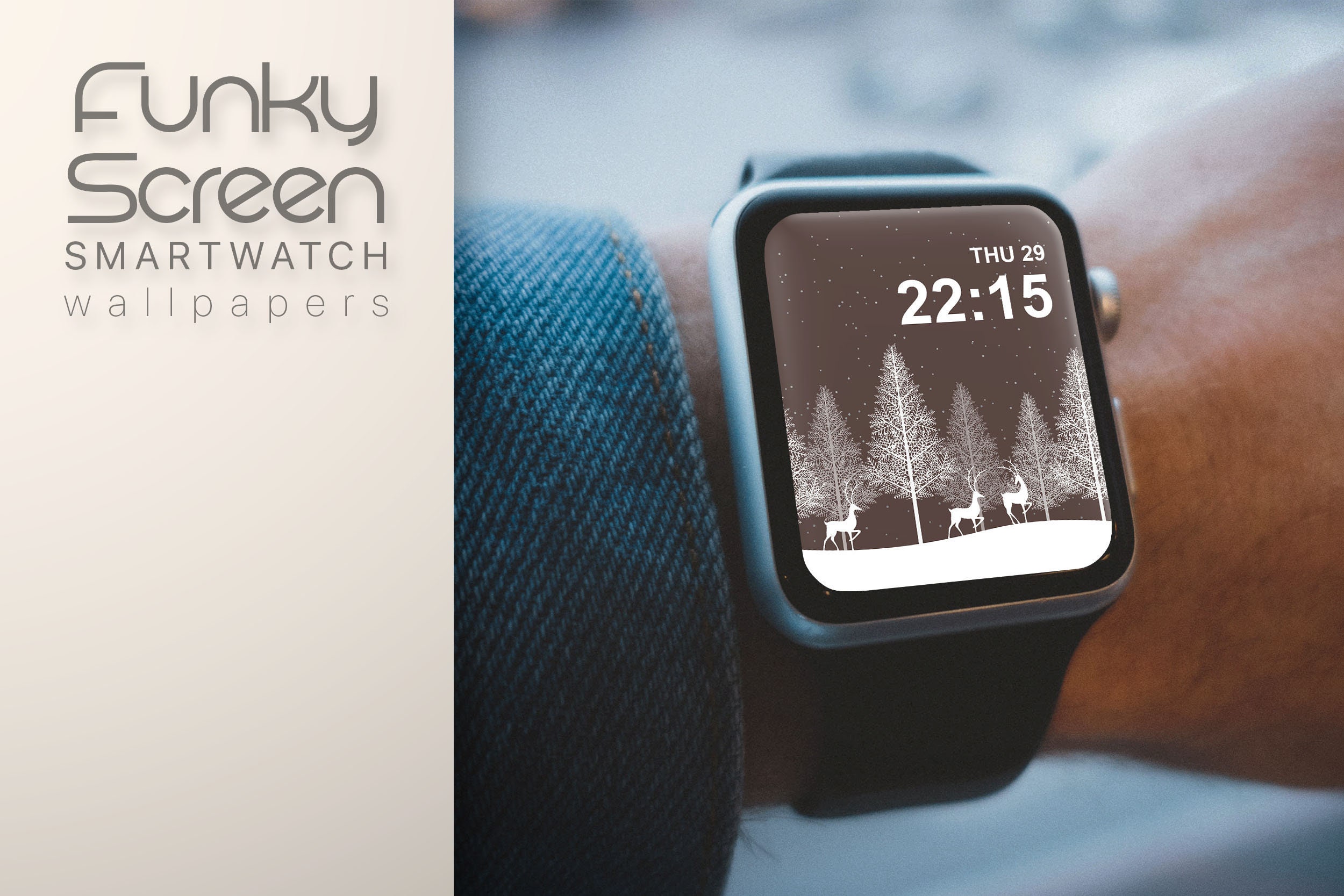 Winter Watch Face Apple Watch Wallpaper Christmas Iwatch - Etsy