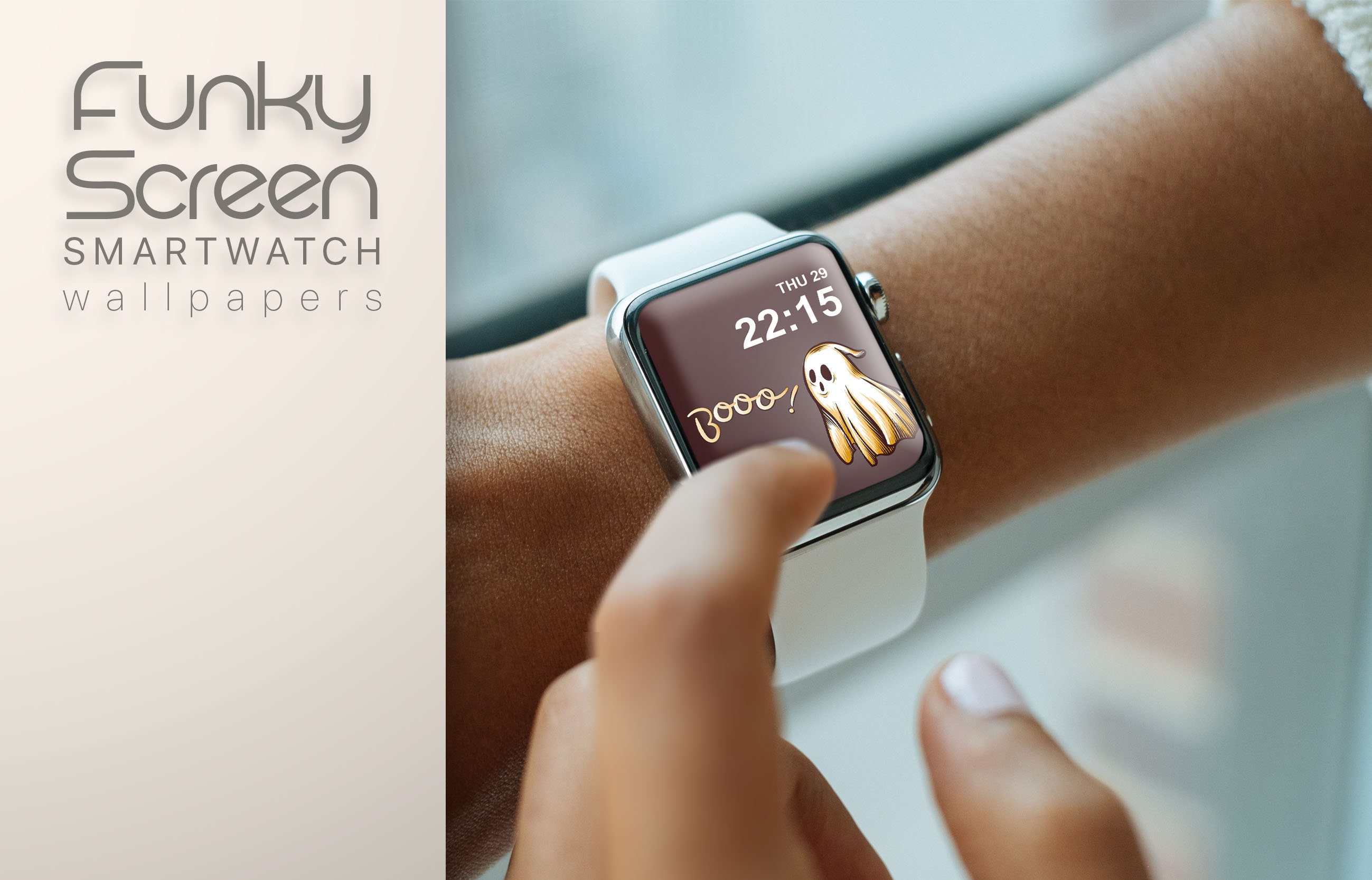 Apple Watch Face Halloween Ghost Watch Background Ghost Watch - Etsy