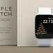 Minimal Christmas Tree for Apple Watch Wallpaper, Black Watch ...