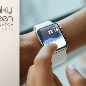 Blue Abstract Apple Watch Face Apple Watch Wallpaper Instant Digital ...