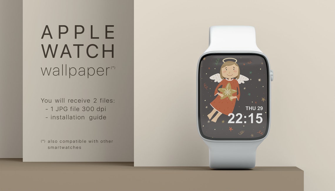 Angel Watch Face, Christmas Apple Watch Wallpaper, Apple Watch Face ...