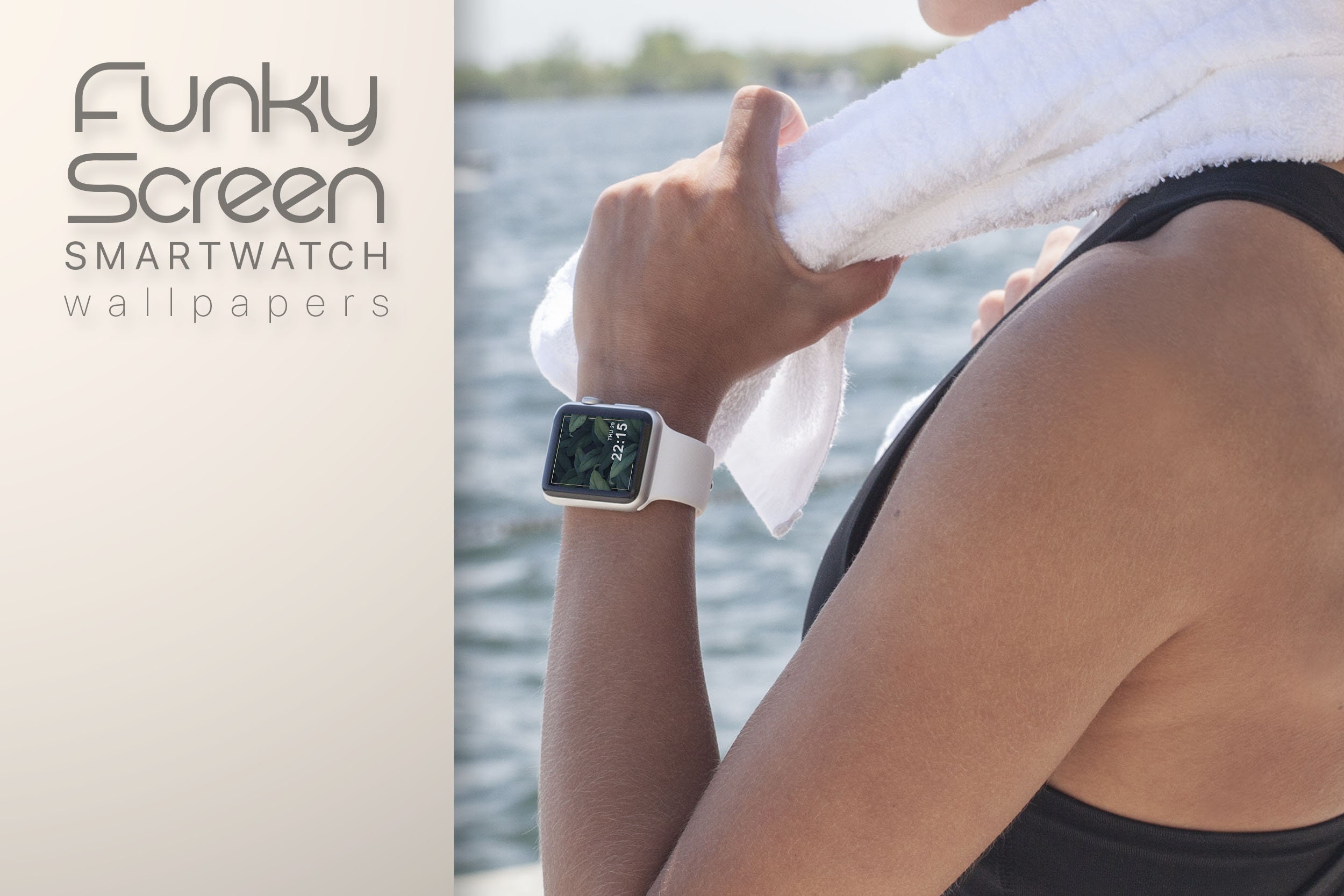 Tropical Leaves Apple Watch Wallpaper, Green Foliage Apple Watch Face ...