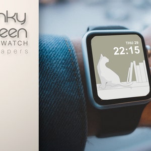 Cat Lover Apple Watch Wallpaper Apple Watch Face for Cat Mom - Etsy