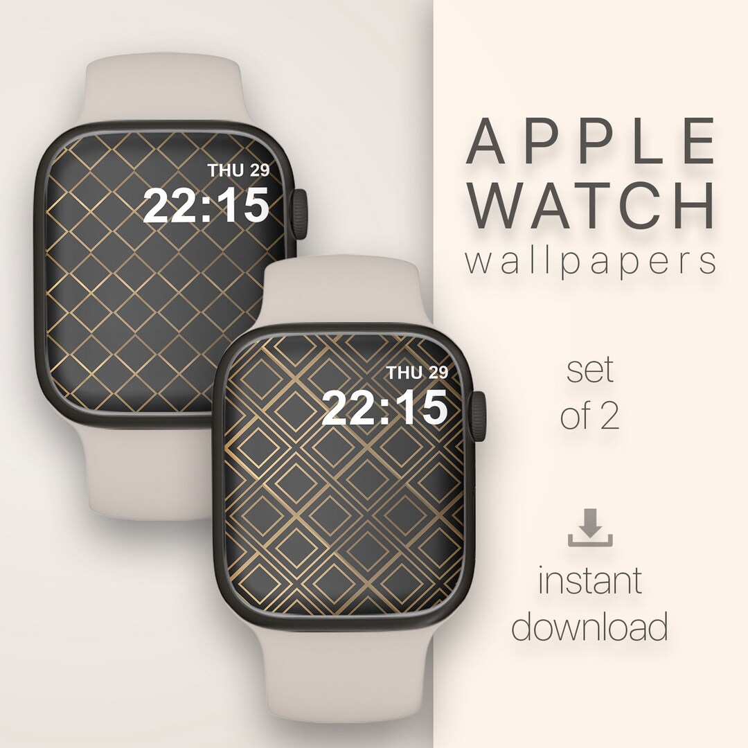 Geometric Apple Watch Face Design Art Deco 2 Smart Watch Wallpapers ...