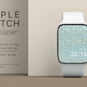 Cute Floral Apple Iwatch Wallpaper White Daisy Print Apple Watch ...