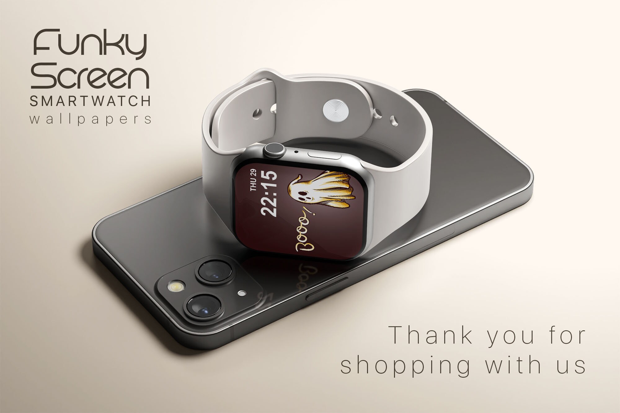 Apple Watch Face Halloween Ghost Watch Background Ghost Watch - Etsy