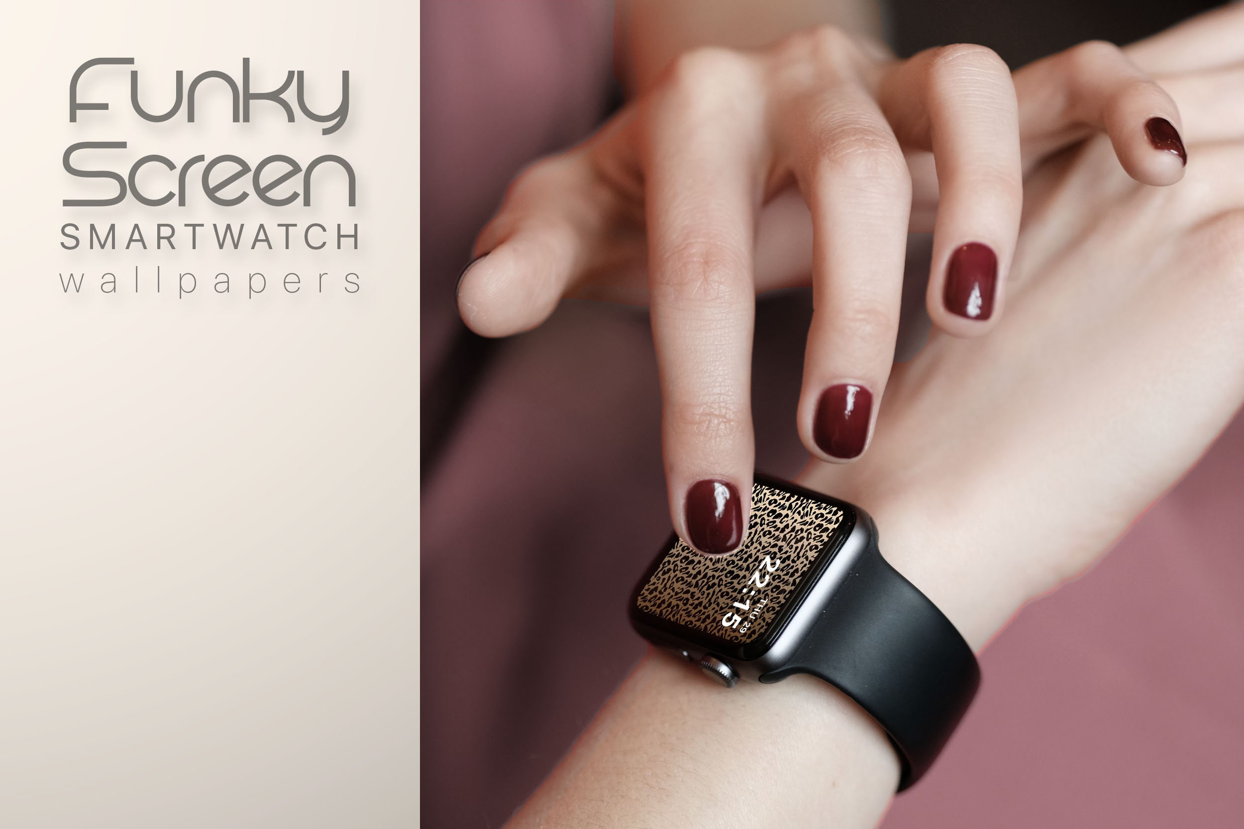 Leopard Print Apple Watch Wallpaper Animal Print Apple Watch ...