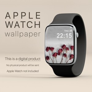 Chic Apple Watch Wallpaper, Apple Watch Face With Flowers, Smartwatch ...