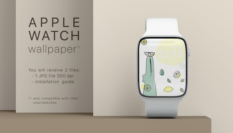 Apple Watch Face Crocodile Apple Watch Wallpaper Cute Safari - Etsy