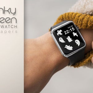 Cute Ghosts Halloween Apple Watch Wallpaper Halloween Apple Watch Face ...