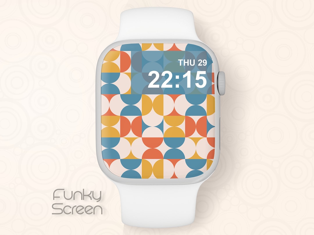 Bauhaus Apple Watch Face Geometric Watch Wallpaper Instant Download ...