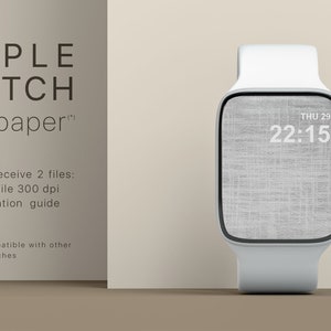 Apple Watch Wallpaper Linen Color Apple Watch Face Fabric - Etsy