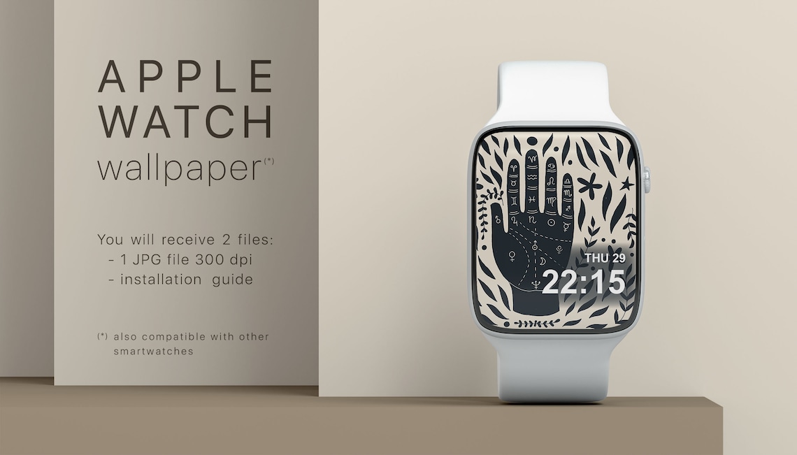 Apple Watch Home Screen Wallpaper, Esoteric Apple Watch Face Palmistry ...