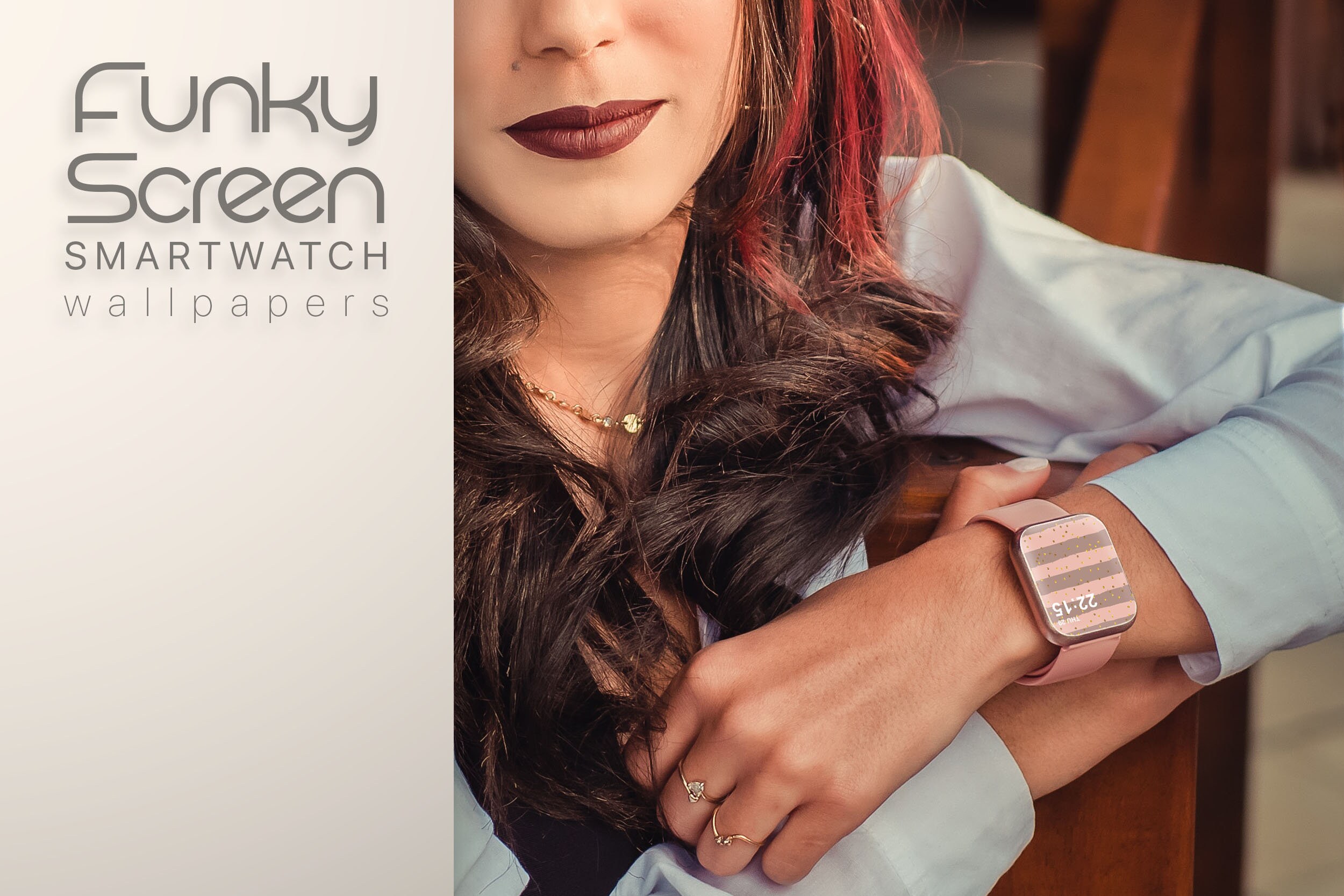 Rose Gold Smartwatch Face Wallpaper Apple Watch Face Gold - Etsy