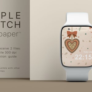Heart Watch Face, Apple Watch Charm, Apple Watch Wallpaper Neutral ...
