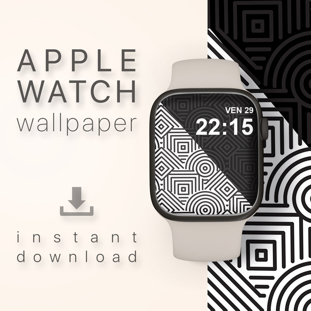 Modern Pattern Apple Watch Background Geometric Apple Watch Face ...