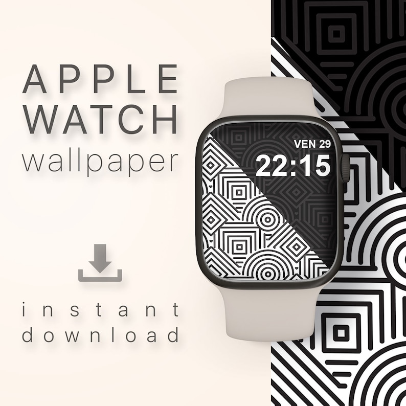 Modern Pattern Apple Watch Background Geometric Apple Watch Face ...