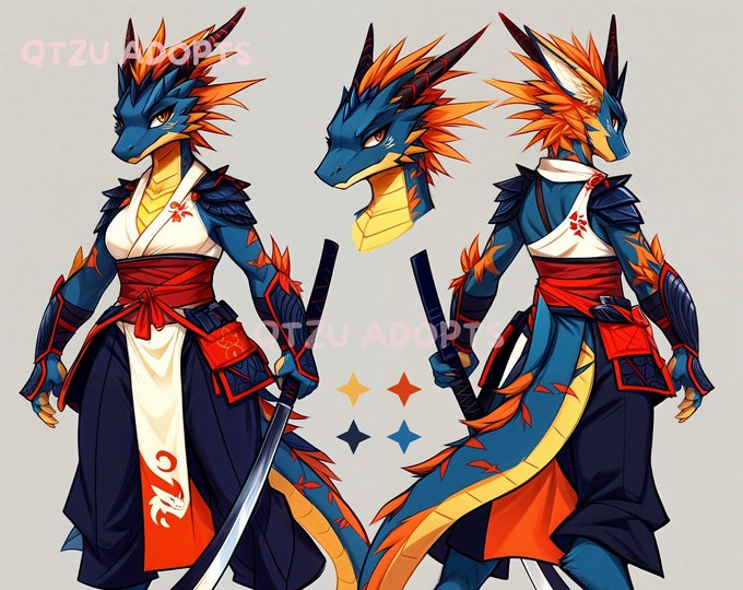 Character Reference Sheet- Furry Adoptable: Fursona Adopt - One of a ...