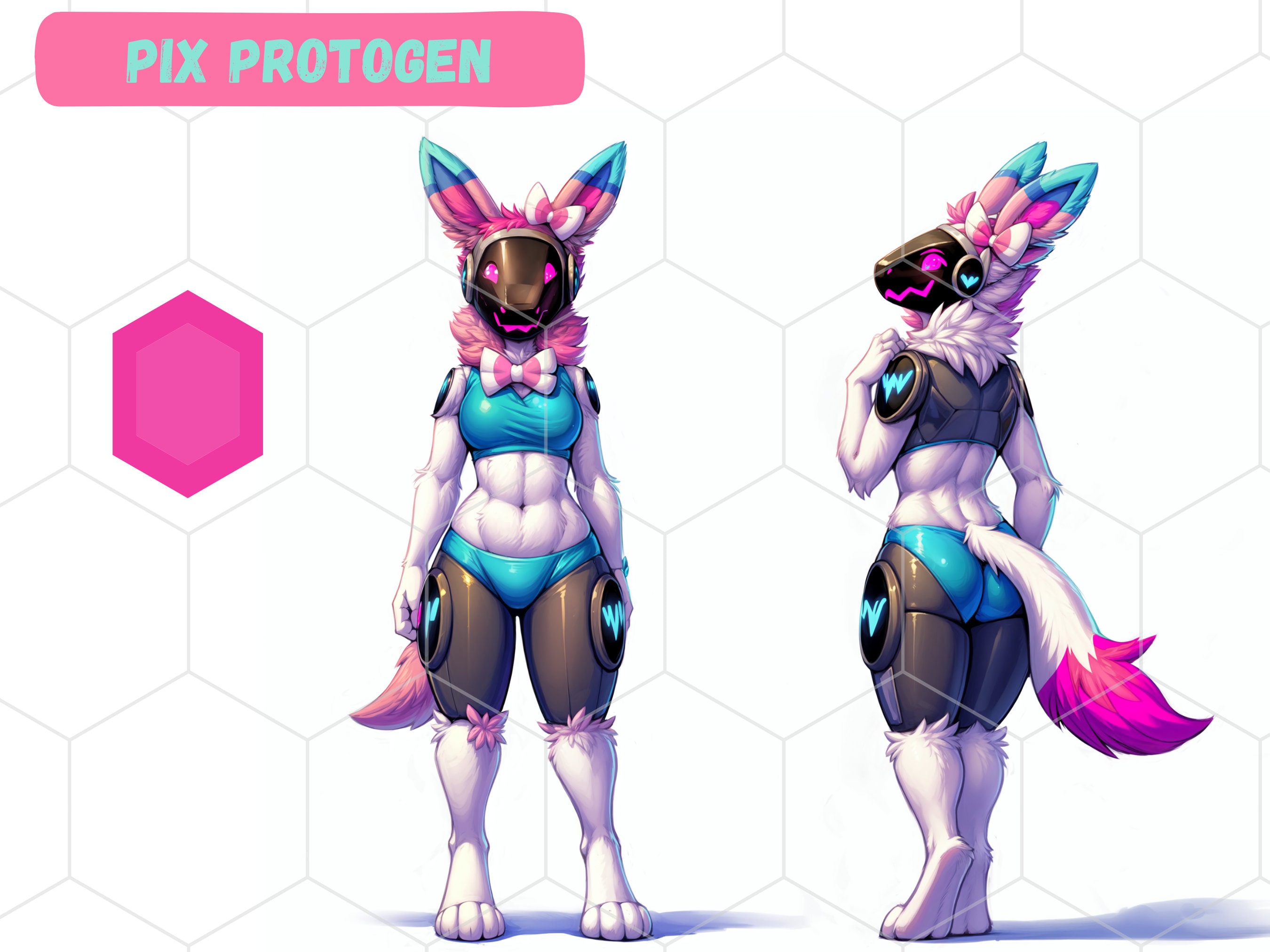 Protogen Fursona Adopt Limited Edition: Adoptable Collectable - Etsy
