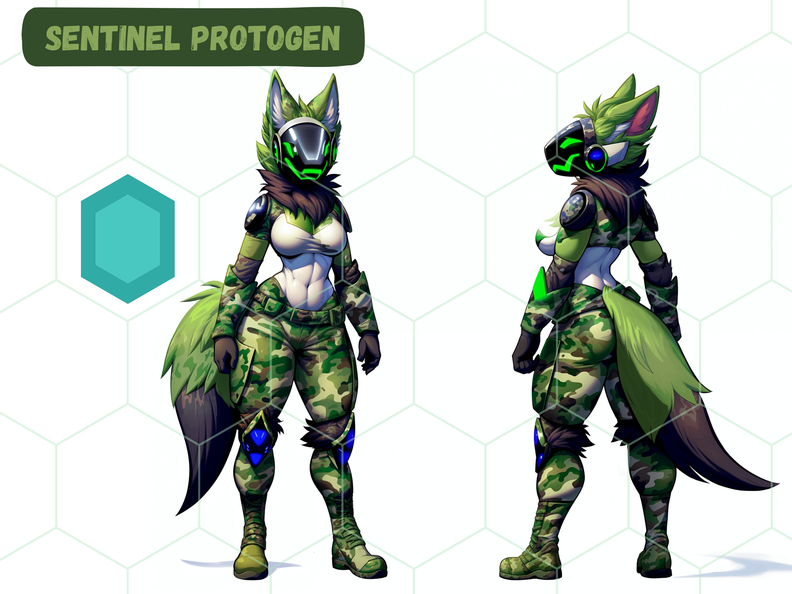 Protogen Fursona Adopt Limited Edition: Adoptable Collectable Only 15 ...