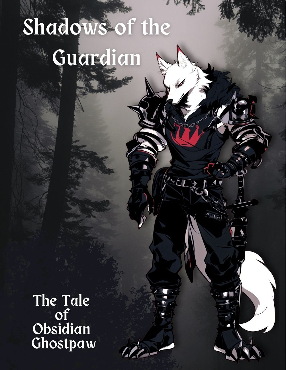 Fursona Adopt Reference Sheet: Gothic Wolf Knight Obsidian Ghostpaw ...