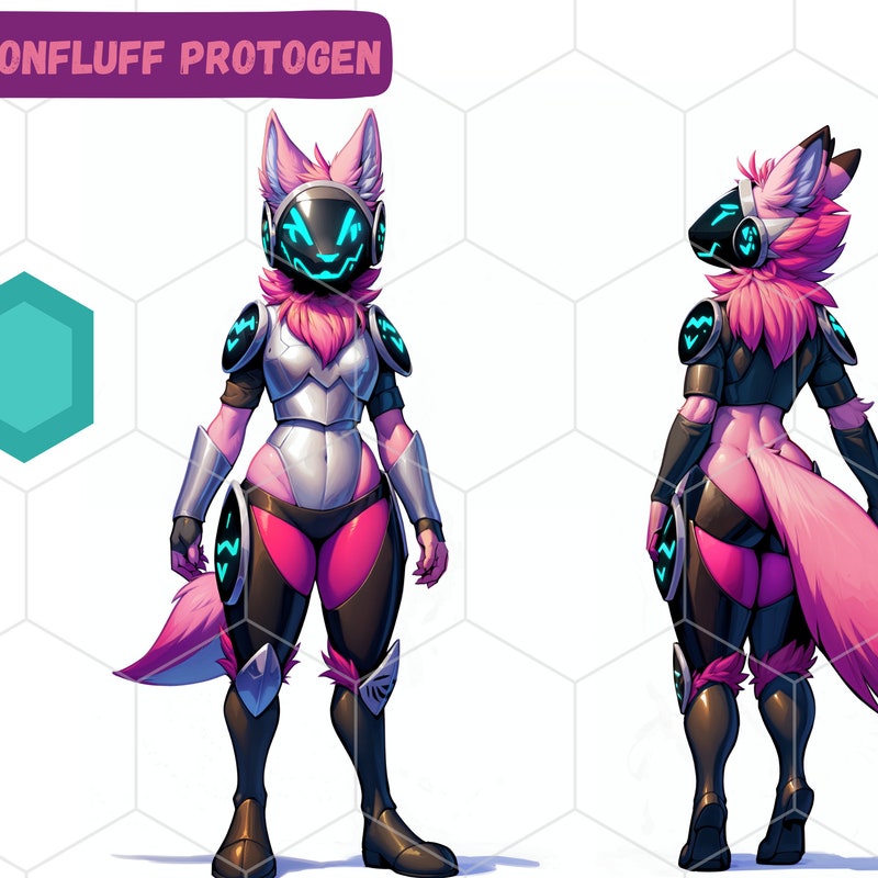 Protogen Mask - Etsy