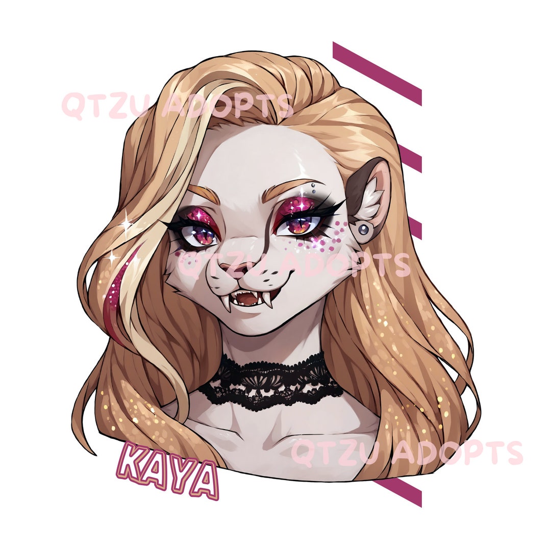Fursona Headshot/portrait Adopt. ADOPTABLE Anthro OC. Kaya, Lioness ...
