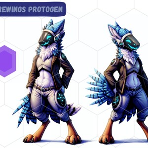 Protogen Fursona Adopt Limited Edition: Adoptable Collectable - Etsy