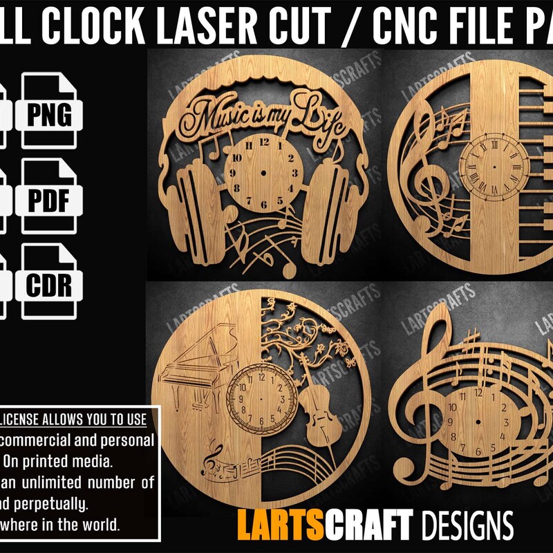 Laser Cut Clock - Etsy