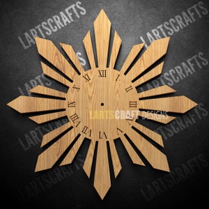 Wall Clock Face Set CNC Bundle Laser Cut Pack SVG Vector Template for ...