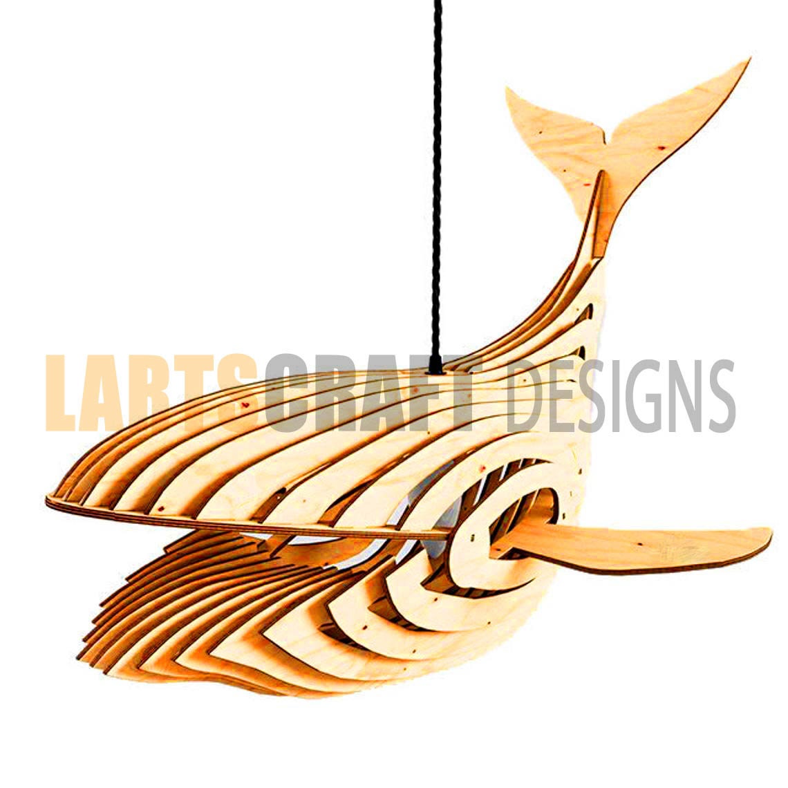 Wooden Whale Lamp CNC 4mm Laser Cut 3D Parametric Puzzle Svg - Etsy Canada