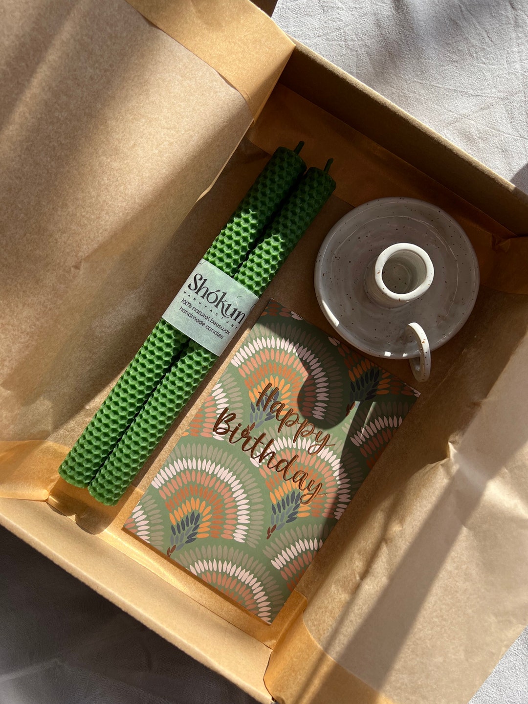 Personalized Candle Gift Box - Birthday Candles Gift Set - Personalized ...