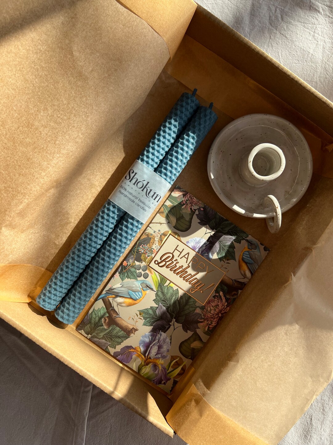 Personalized Candle Gift Box Birthday Candles Gift Set Personalized ...