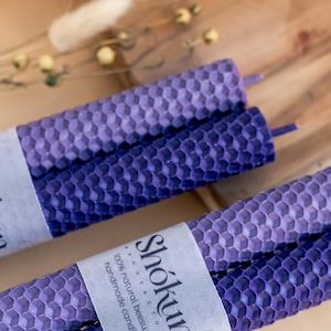 Tall Beeswax 2 Pack Candles, 100% Pure Natural Beeswax, Candles Set ...