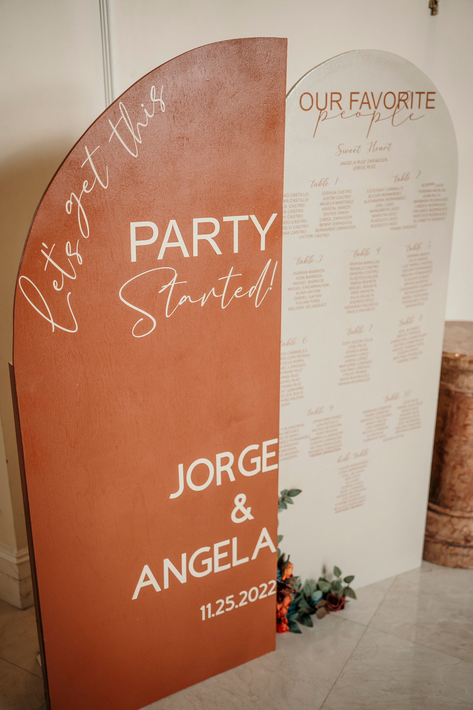 Seating Chart Vinyl Decal Sticker - Etsy