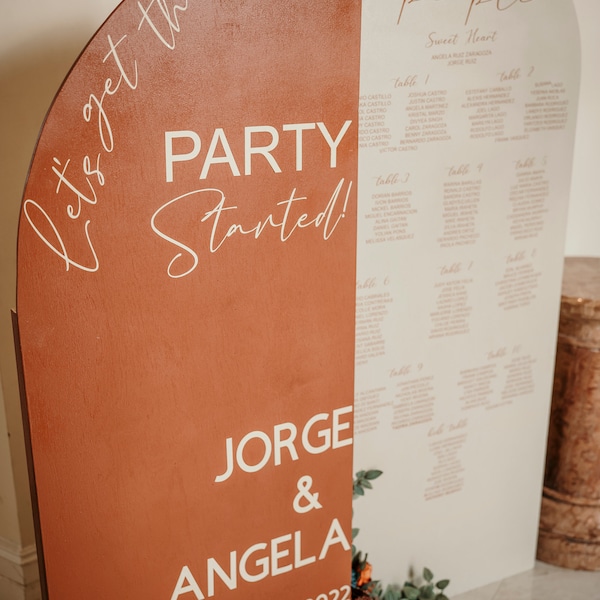 Wedding Vinyl Sticker Seating Chart - Etsy