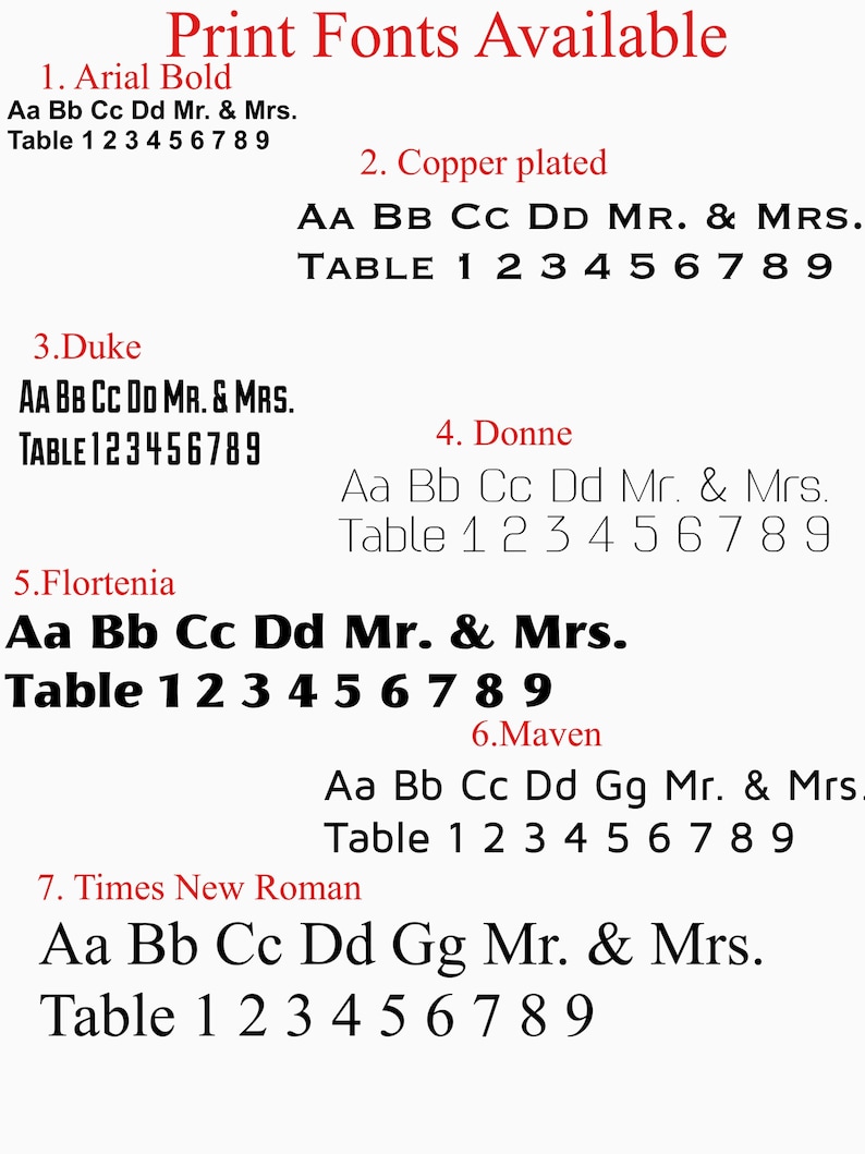 Seating Chart Vinyl Decal Sticker - Etsy