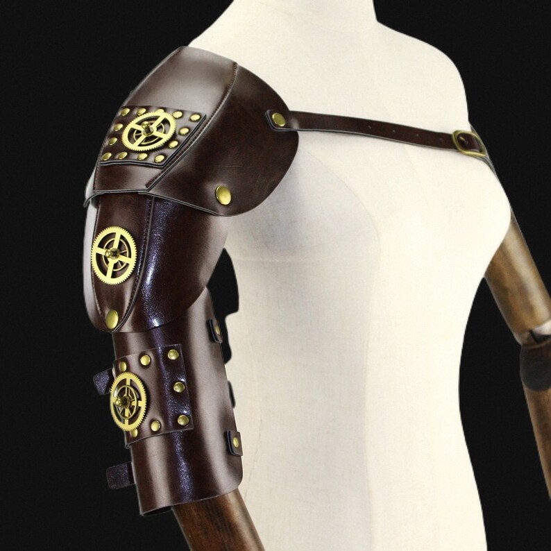 Vintage Steampunk Arm Armor Gold Metal Gearwheel & Rivet - Etsy Hong Kong