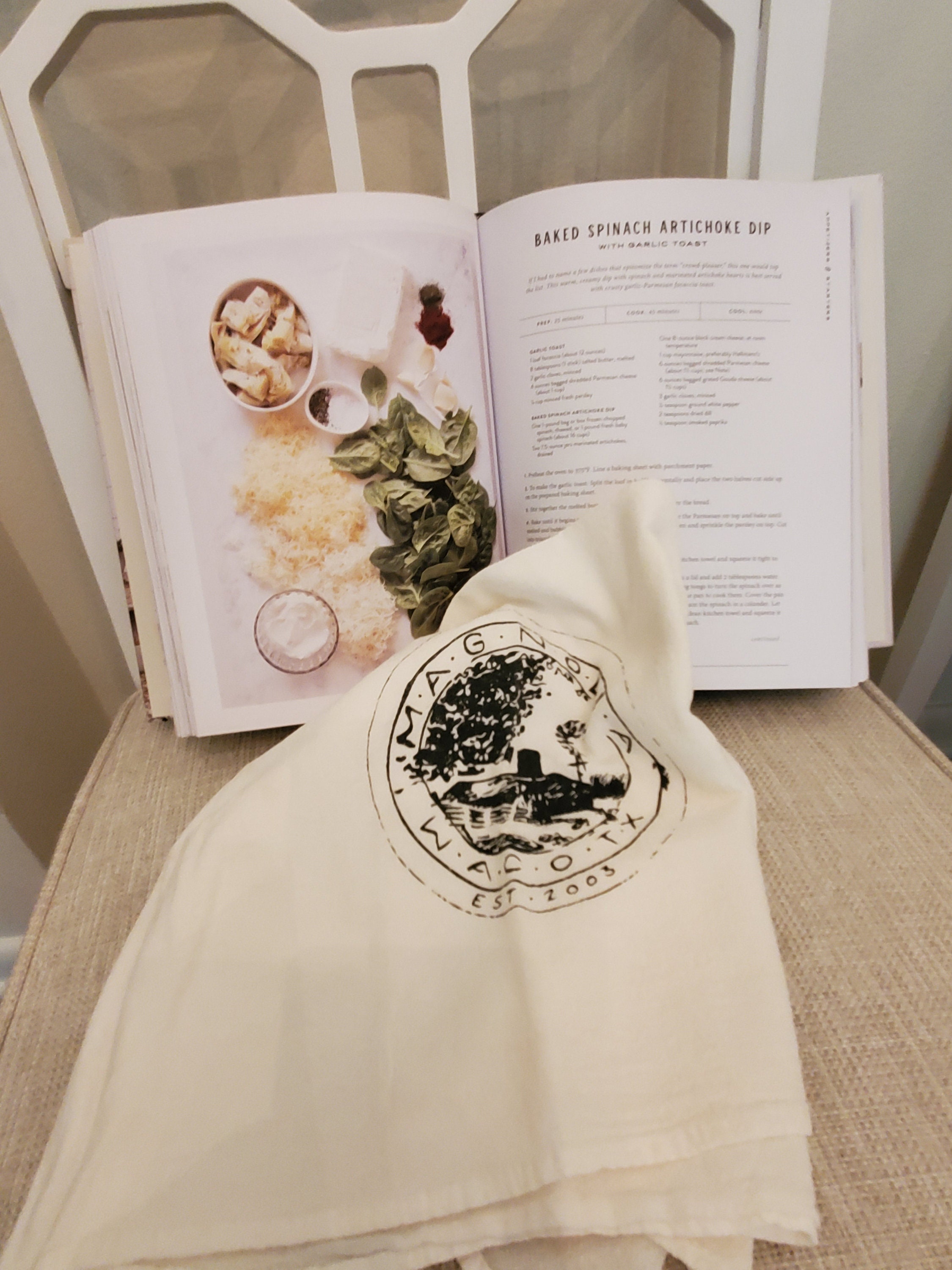 Magnolia Table Joanna Gaines Cookbook and Tea Towel - Etsy