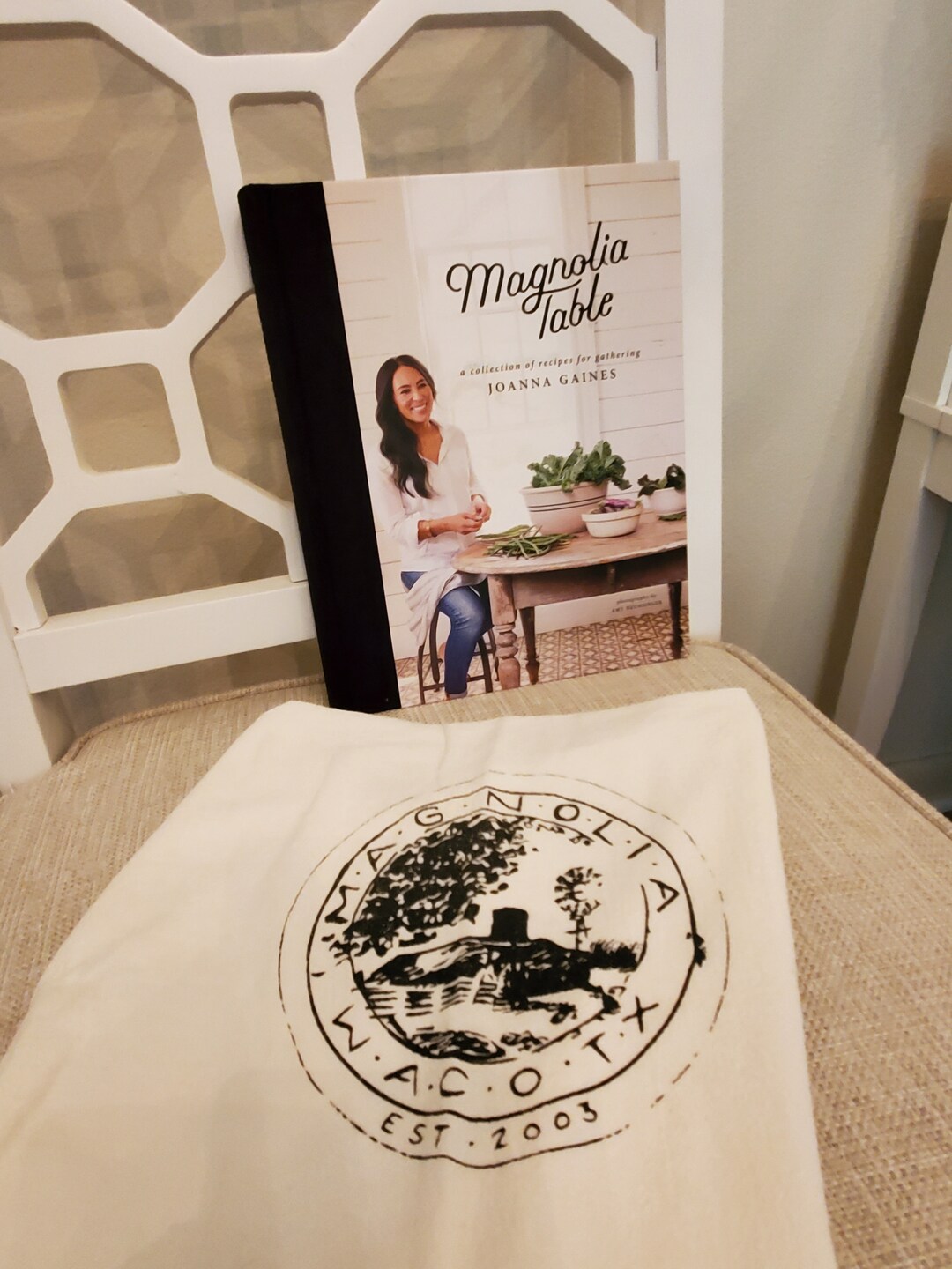 Magnolia Table Joanna Gaines Cookbook and Tea Towel - Etsy