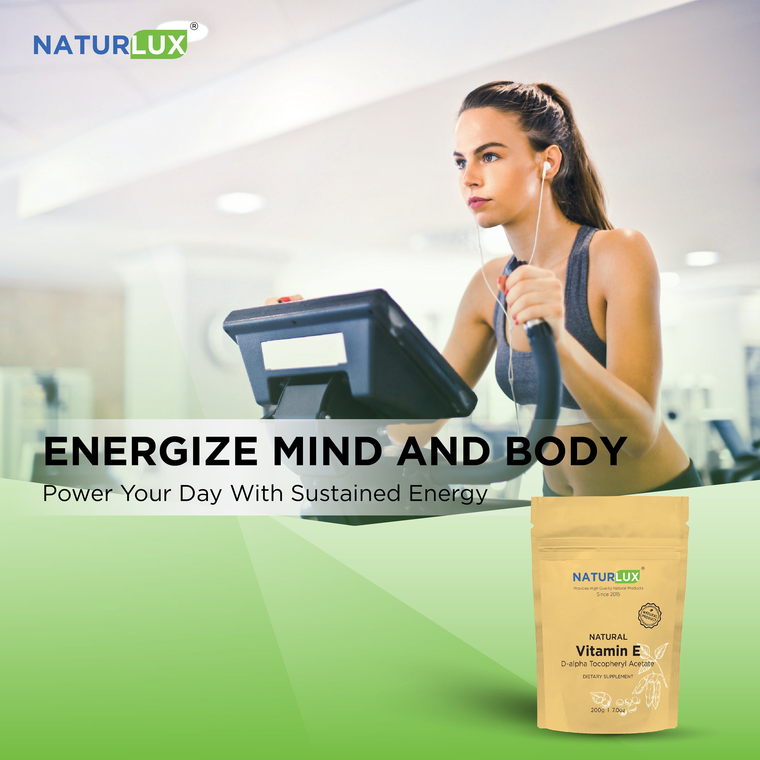 Vitamin E, D-alpha Tocopheryl Acetate, (vitamin E Powder) 200g (0.4lb ...