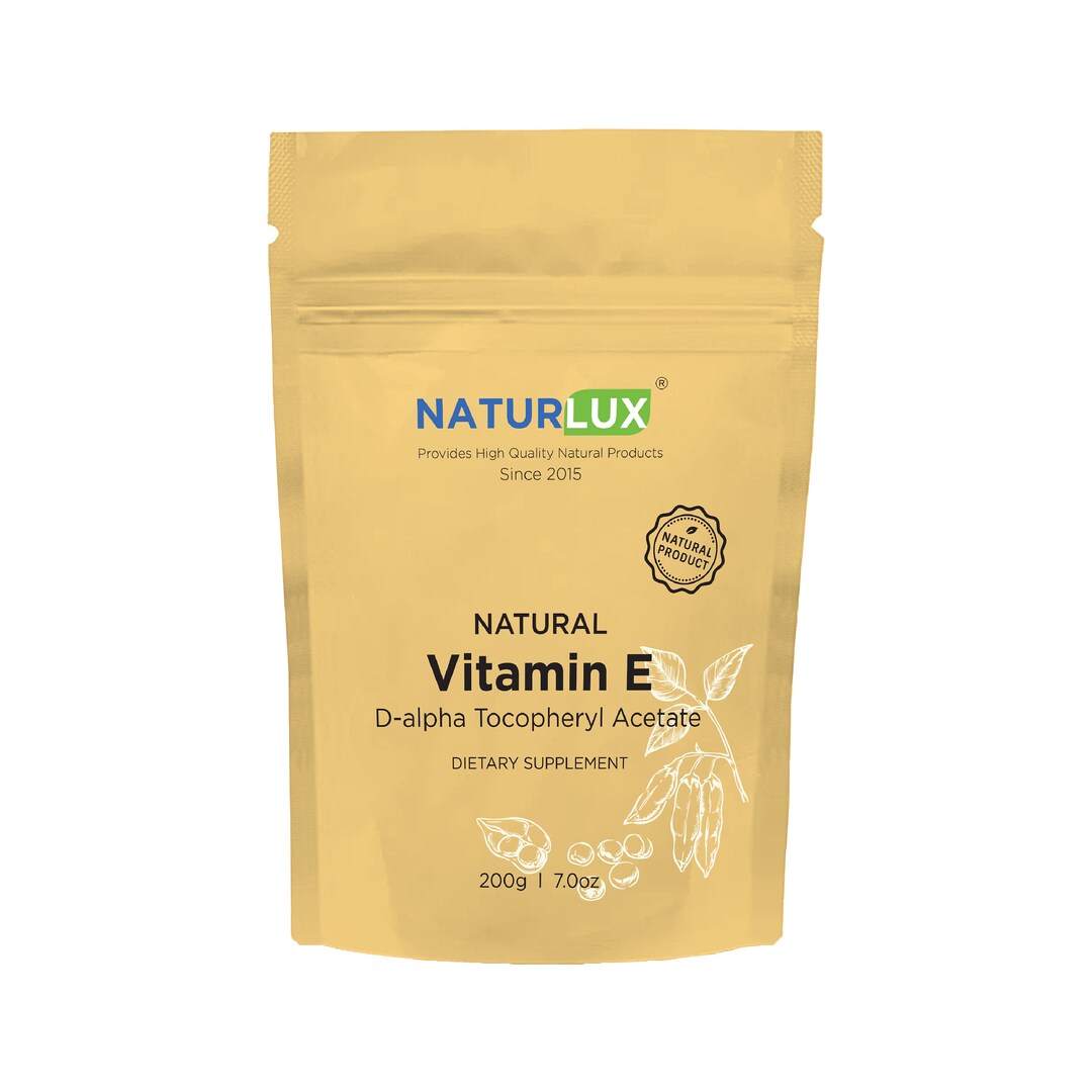Vitamin E, D-alpha Tocopheryl Acetate, (vitamin E Powder) 200g (0.4lb ...