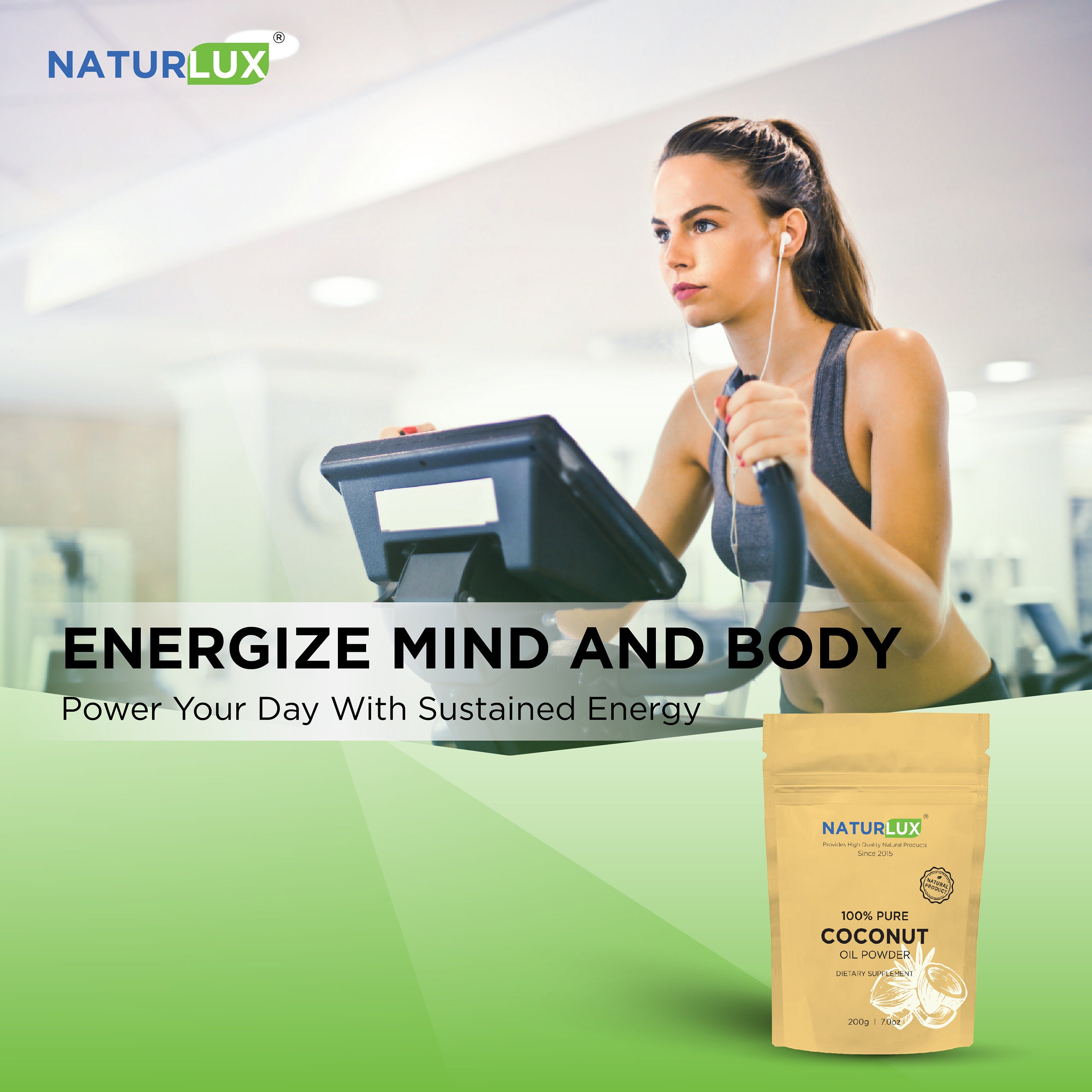 Coconut Oil Powder Made From 100% Pure Coconuts, 200g (0.4lb), No Gmos ...