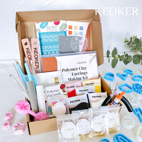 Polymer Clay Earring Kit - Etsy