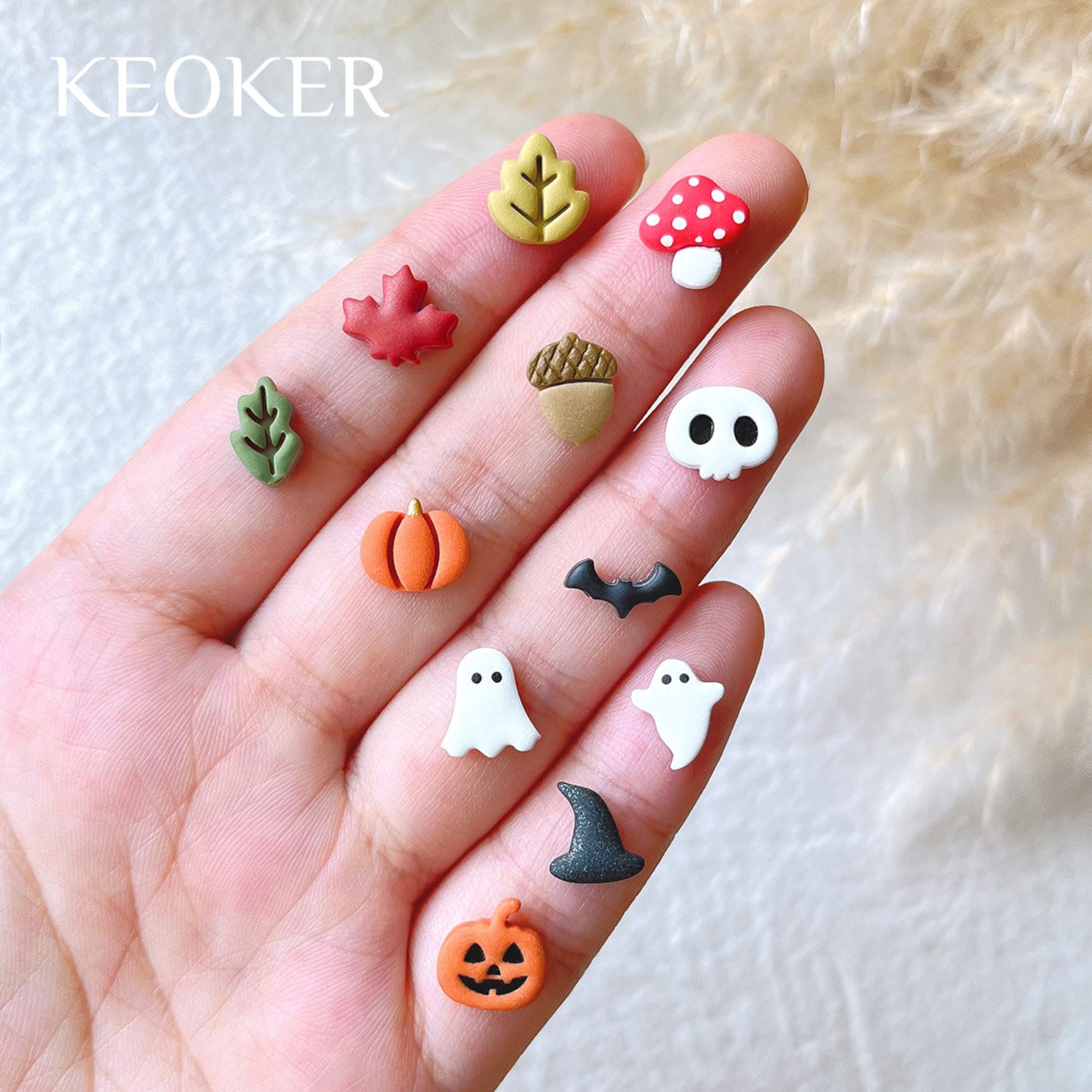 Keoker Mini Polymer Clay Cutters Halloween - Mini Fall Clay Cutters for ...