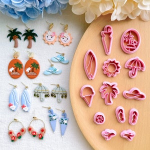 KEOKER Summer Polymer Clay Cutters, 13 Shapes Beach Polymer Clay ...