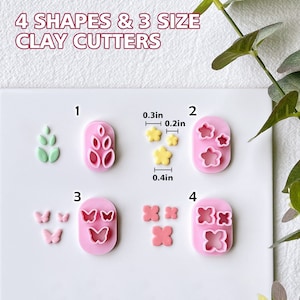 KEOKER Polymer Clay Cutters - Mini Clay Cutters for Polymer Clay ...