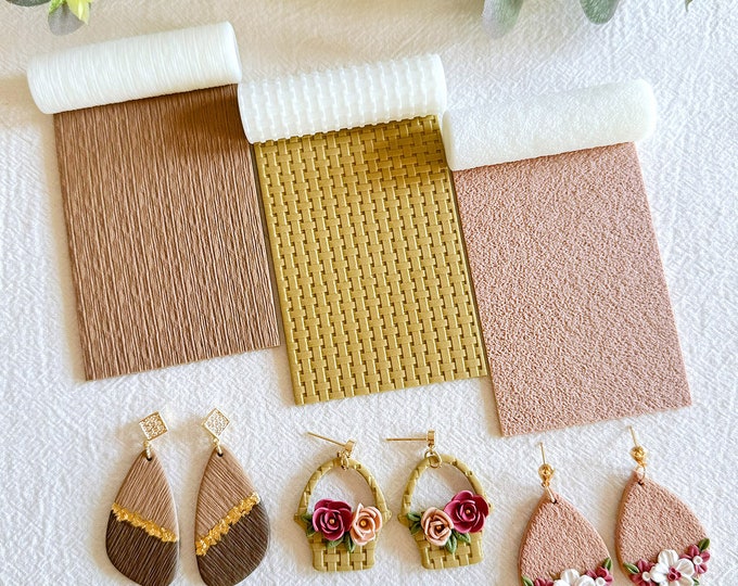 KEOKER Polymer Clay Wood Texture Roller, Brushed Texture Roller, Great ...