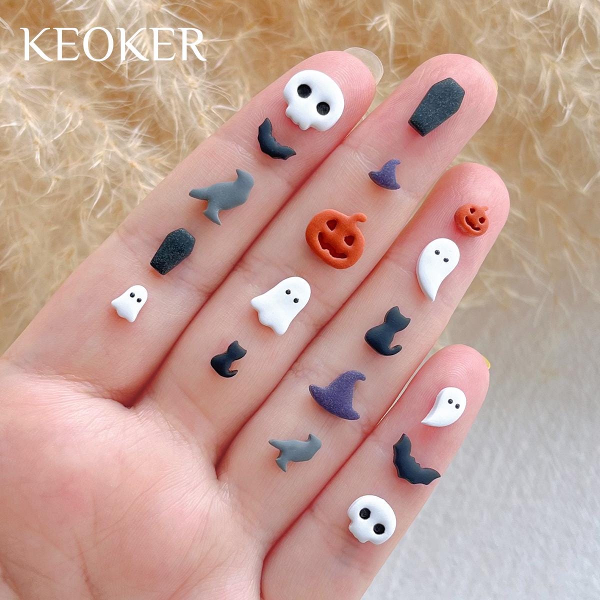 Keoker Mini Polymer Clay Cutters Halloween, Halloween Clay Cutters for ...